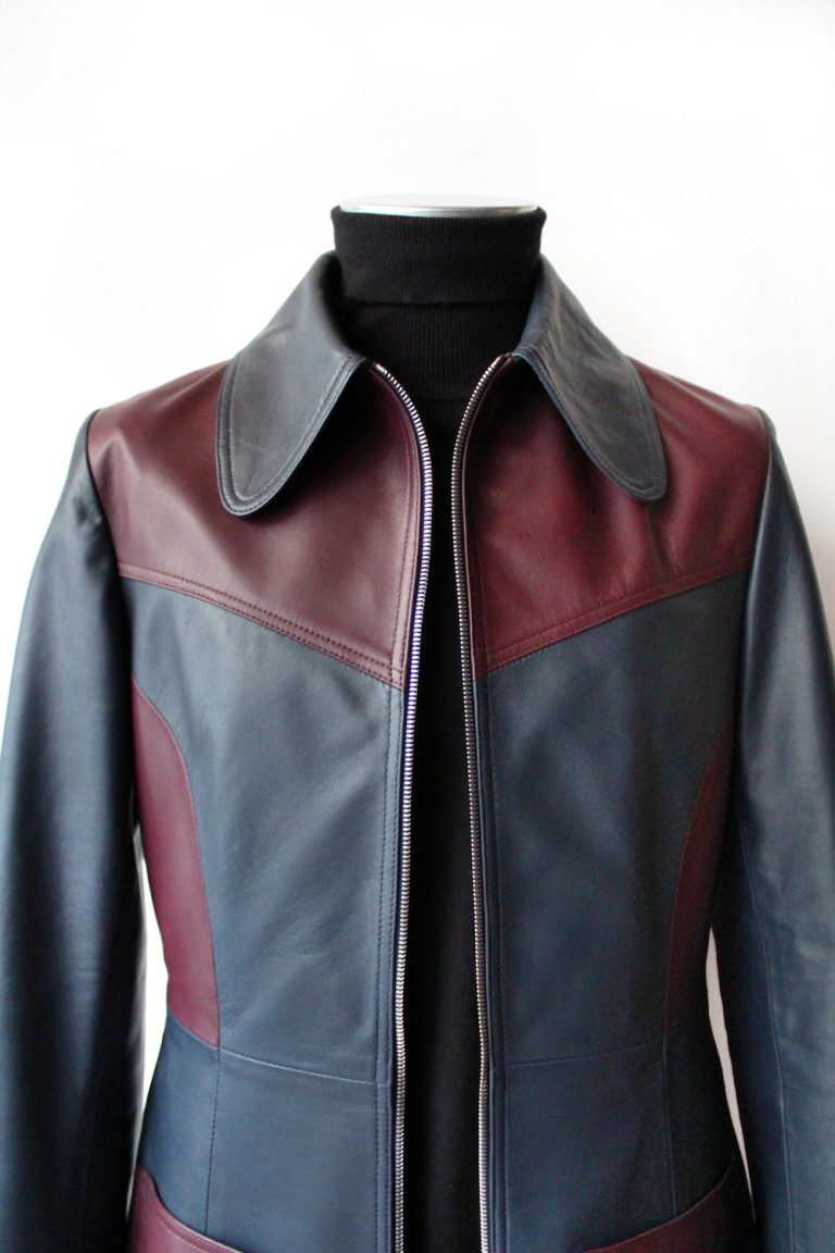 Two tone Nappa leather budgie jacket – Mendoza Menswear