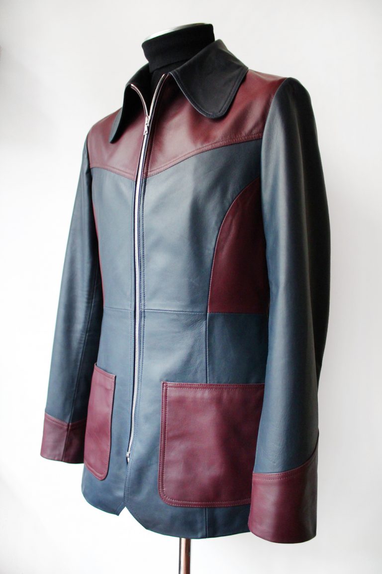 Two tone Nappa leather budgie jacket – Mendoza Menswear